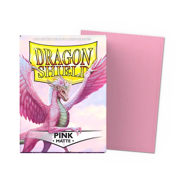 Dragon Shield Matte Pink (100 Sleeves) - BlackCross